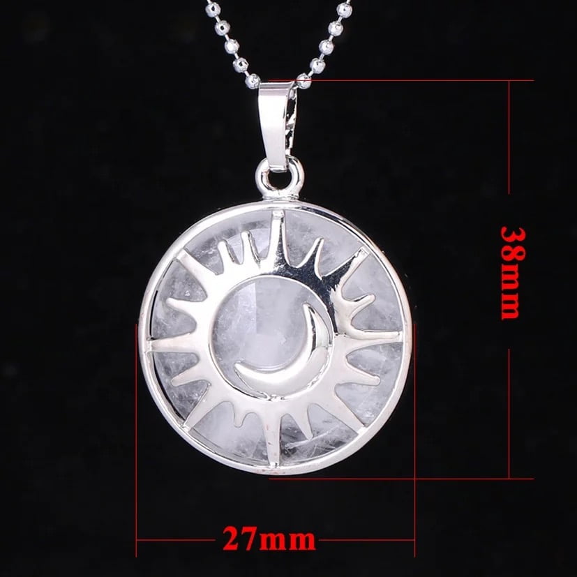 Dije Cuarzo Sol Y Luna - Tienda en Linea - Trisquel en Linea